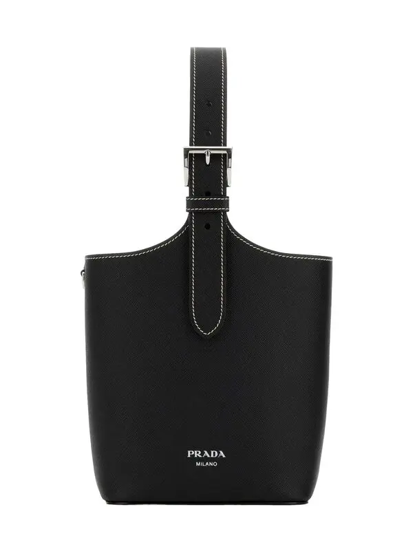 Prada Leather Shoulder Bag - Black