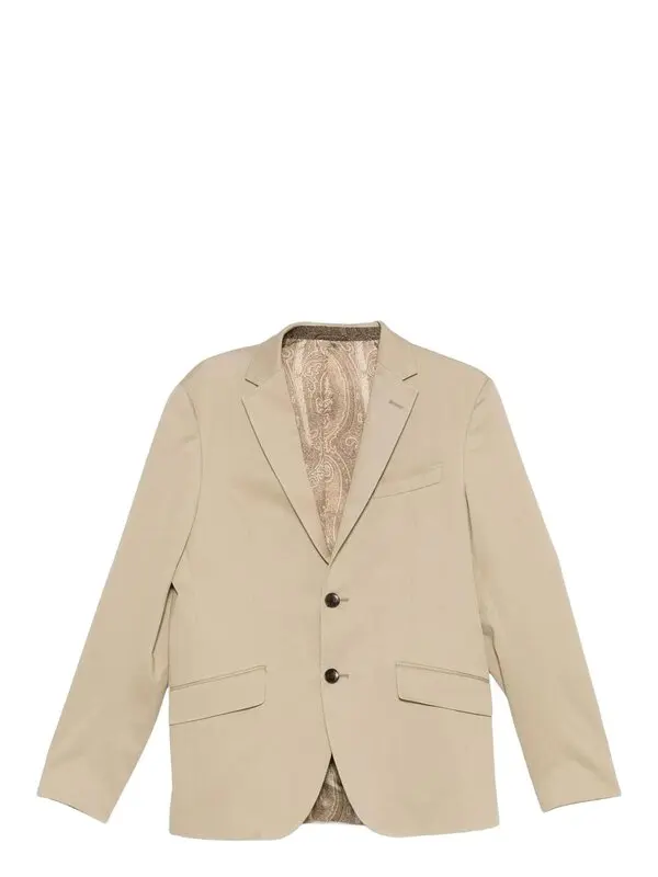 Etro Roma Single-breasted Cotton Blazer - Multicolor