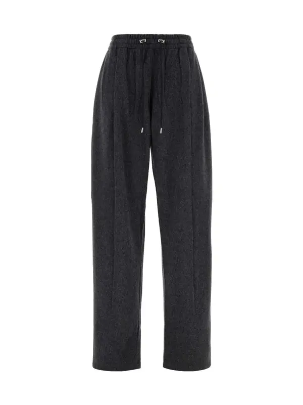 Prada Dark Grey Wool Blend Pant - Gray