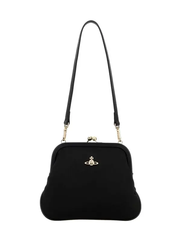 VIVIENNE WESTWOOD Fabric Shoulder Bag - Black