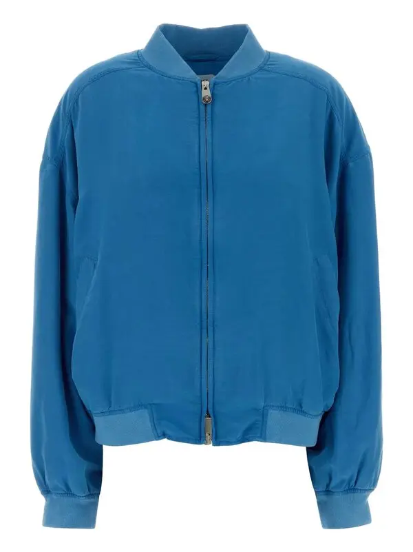 Versace Light-poplin Jacket - Blue