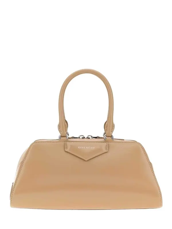 Givenchy Beige Leather Small Antigona East-west Handbag - Brown