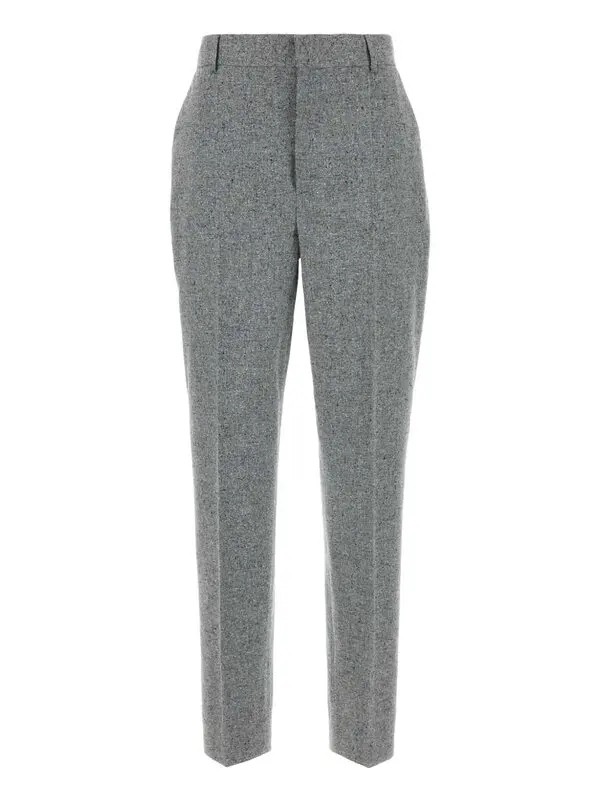 Moschino Melange Grey Silk Blend Pant - Gray