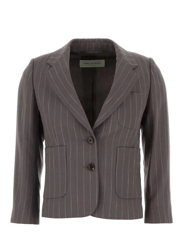 Dries Van Noten Embroidered Wool Blend Bamis Blazer - Multicolor