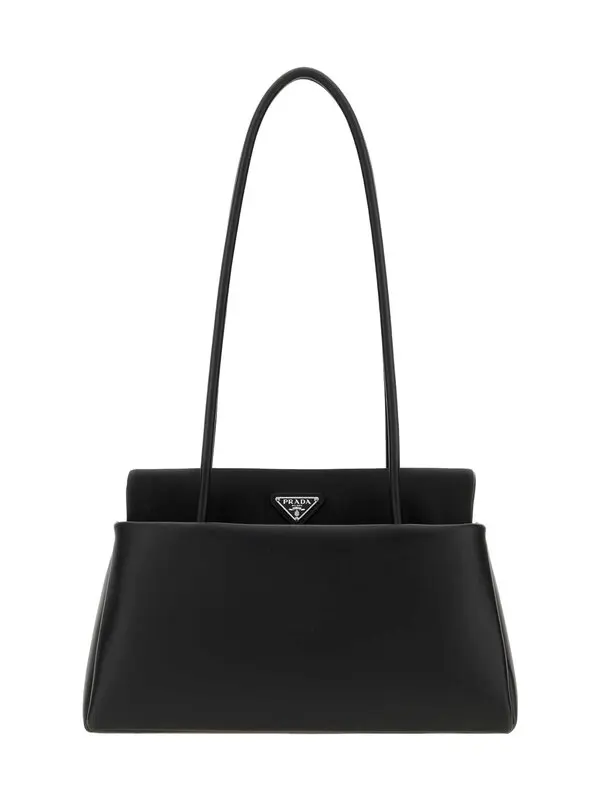 Prada Leather Medium Passage Shoulder Bag - Black