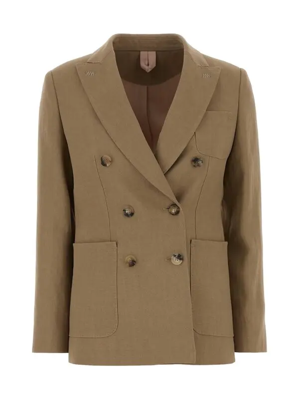 Max Mara Camel Hamp Gel Blazer - Brown