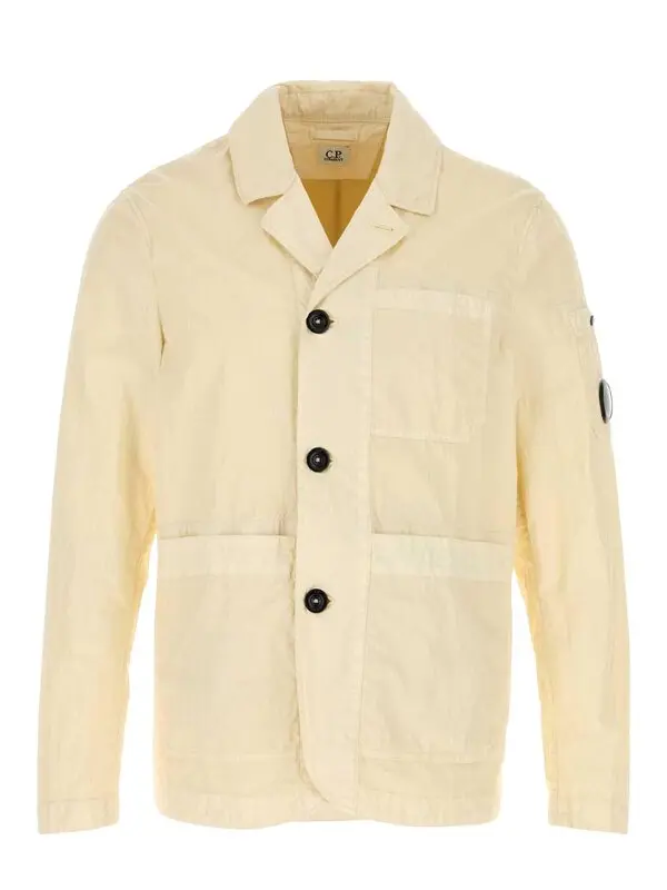 C.P. COMPANY Cotton Blend Blazer - Yellow