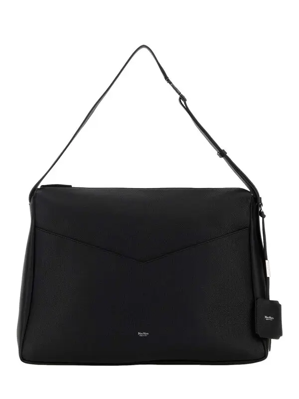 Max Mara Leather Kipperl Shoulder Bag - Black