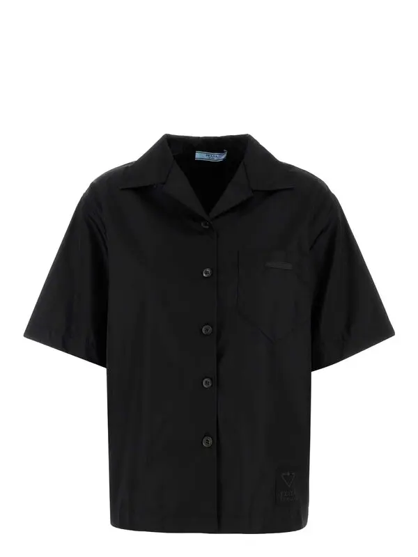 Prada Re-nylon Short Sleeve Shirt - Black