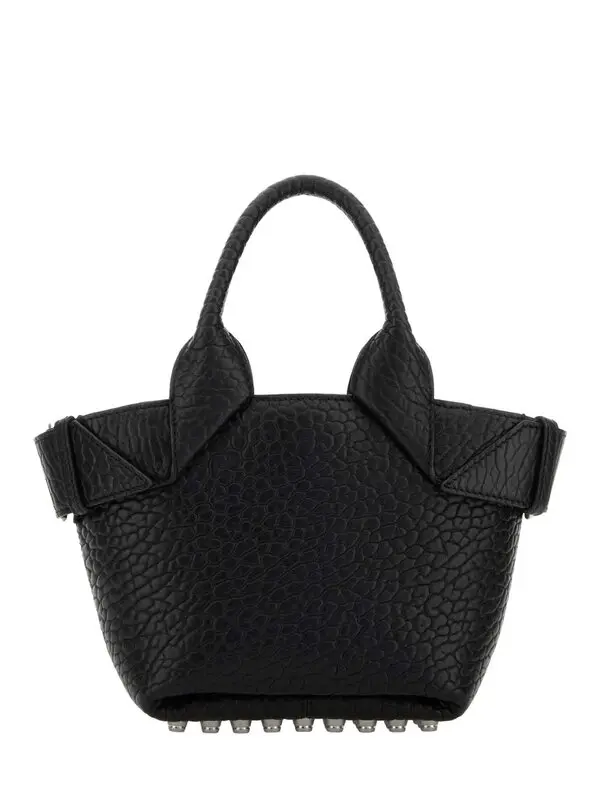 Alexander Wang Bale Leather Rhett Handbag - Black