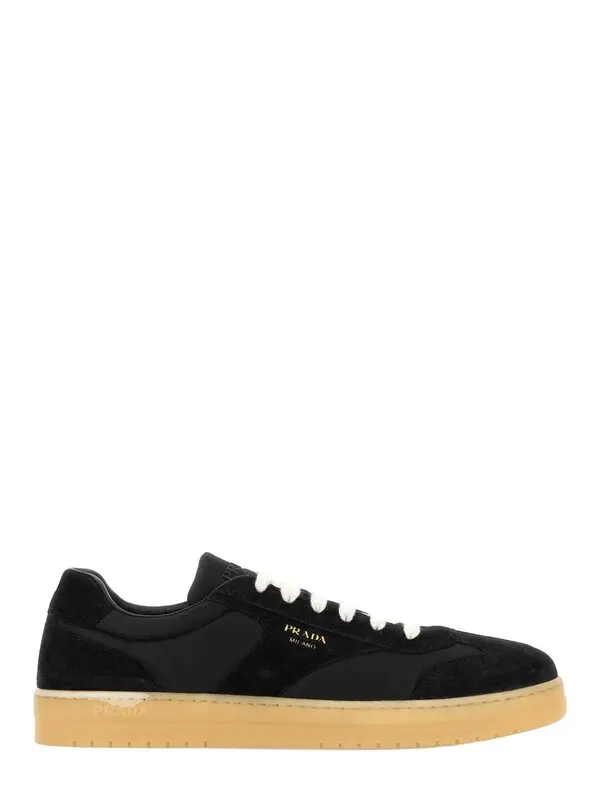 Prada Suede E Re-nylon Sneakers - Black