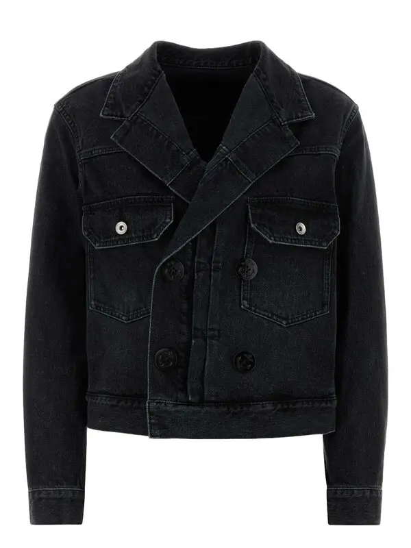 Sacai Cotton Denim Jacket - Black