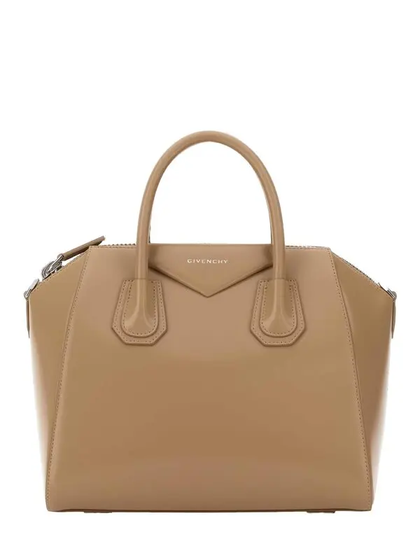 Givenchy Leather Small Antigona Handbag - Brown