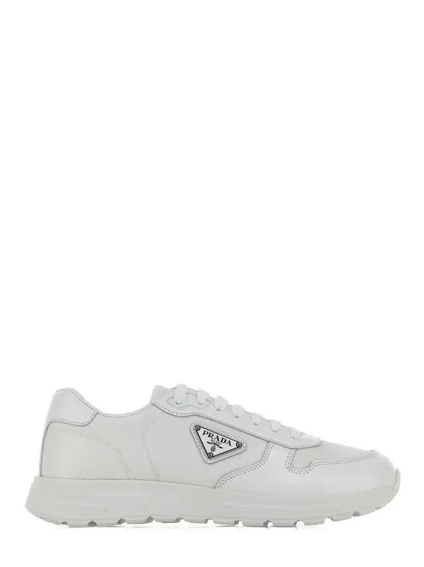 Prada Nylon And Leather Prax 2.0 Sneakers - White