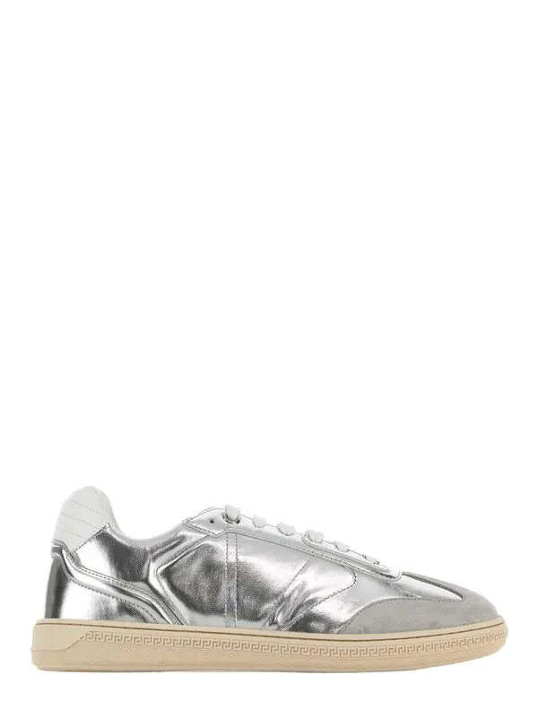 Versace Leather Free Sneakers - Silver
