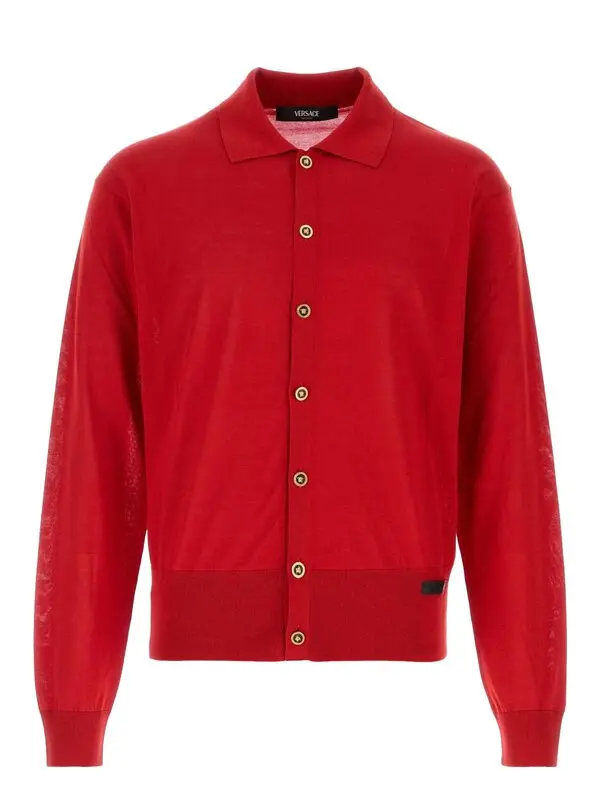 Versace Blend Cardigan - Red