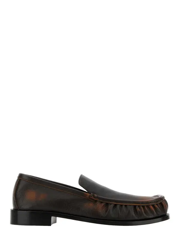Dries Van Noten Leather Loafers - Brown