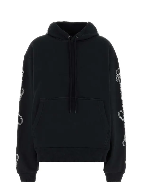 Balenciaga Cotton Oversize Sweatshirt - Black