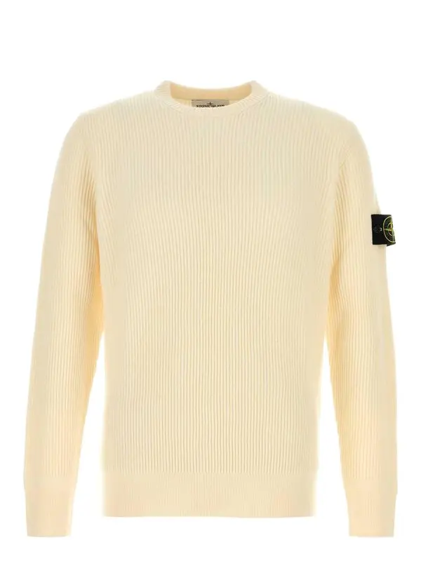 Stone Island Wool Sweater - White
