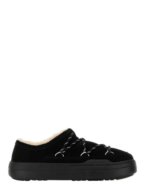 Moon Boot Suede Park Slippers - Black
