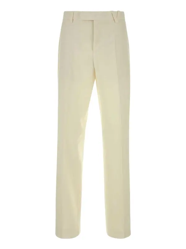 Versace Ivory Wool Blend Pant - White