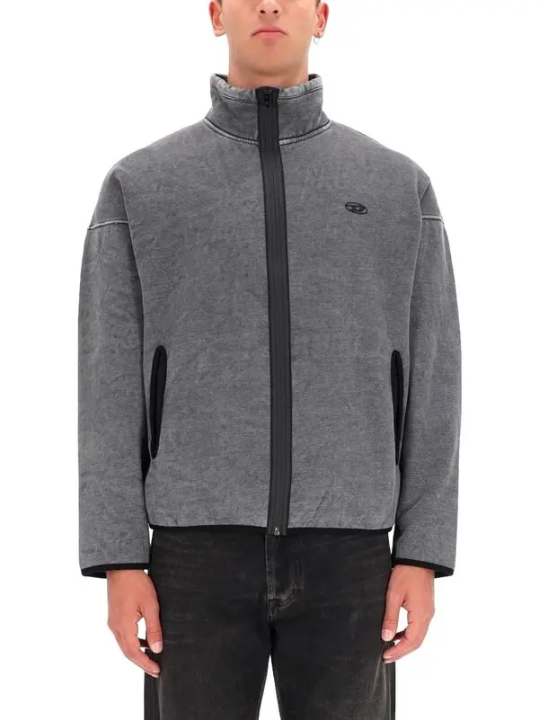 DIESEL® S-baty-new Sweatshirt With Logo - Gray