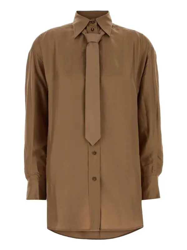 Zimmermann Silk Shirt - Brown