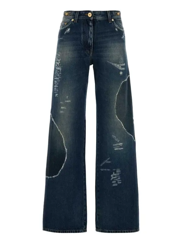 Versace Wide-leg Jeans - Blue