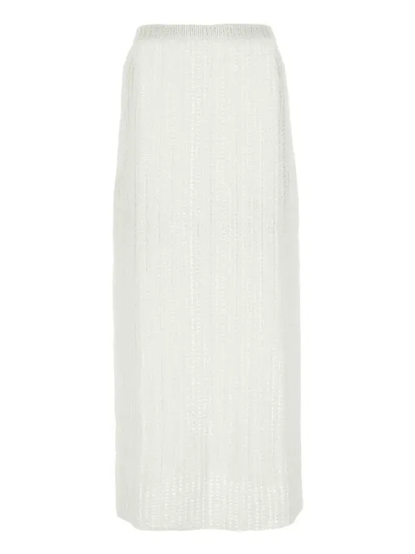 FERRAGAMO Cotton Skirt - White