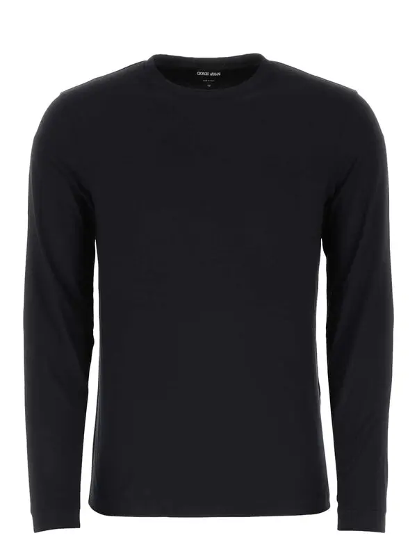 Giorgio Armani Midnight Stretch Viscose T-shirt - Blue