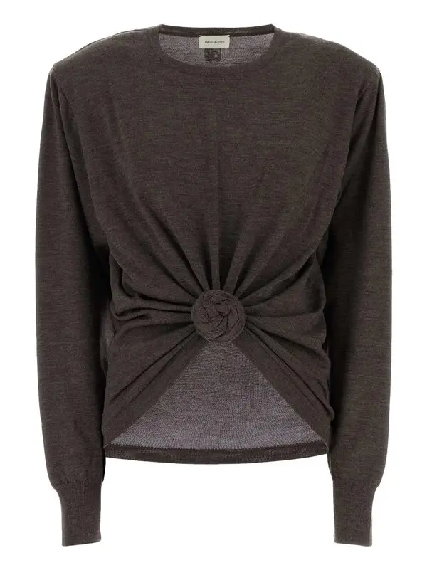 Magda Butrym Wool Sweater - Brown