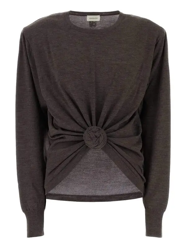 Magda Butrym Wool Sweater - Brown