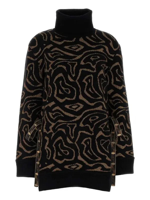 Emilio Pucci Embroidered Polyester Blend Oversize Sweater - Multicolor