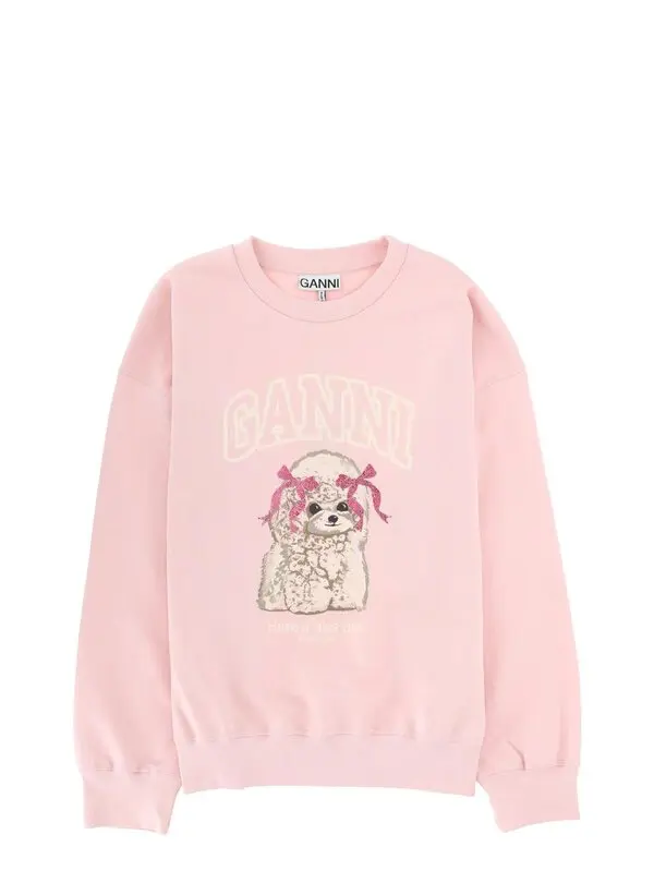 GANNI Poodle Sweatshirt - Pink