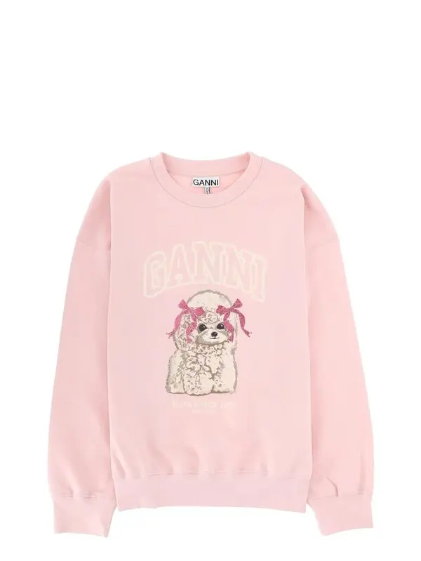 GANNI Poodle Sweatshirt - Pink