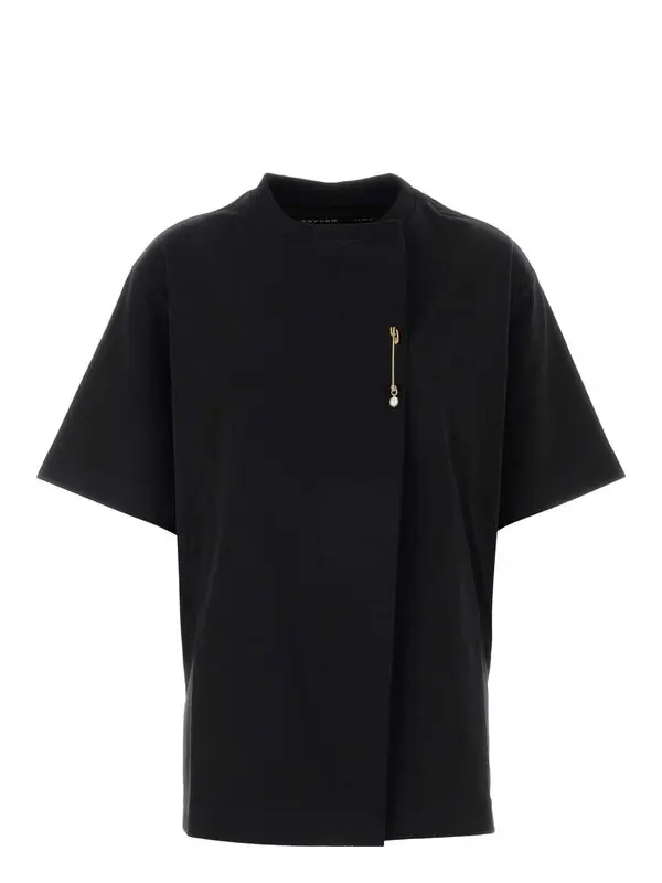 Carven Cotton Oversize T-shirt - Black