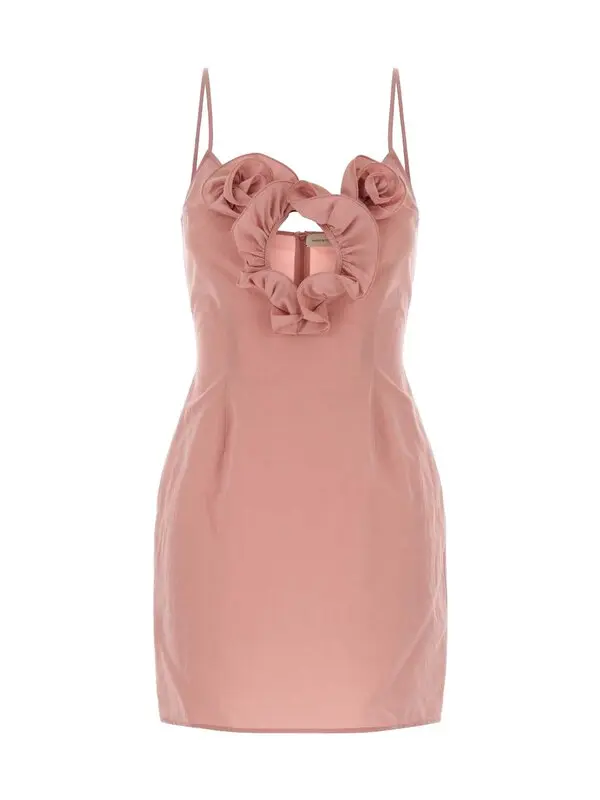 Magda Butrym Cotton Blend Mini Dress - Pink