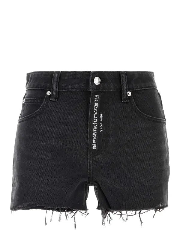 Alexander Wang Denim Shorts - Black