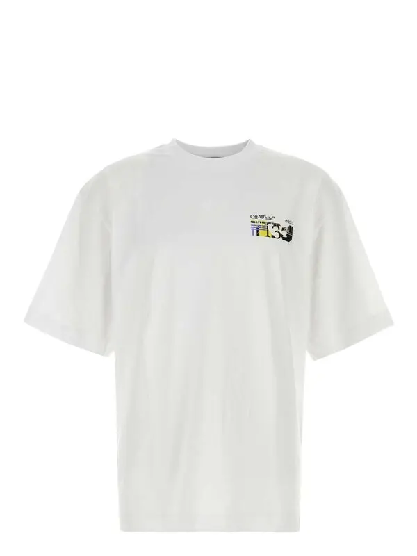 Off-White Cotton T-shirt - White