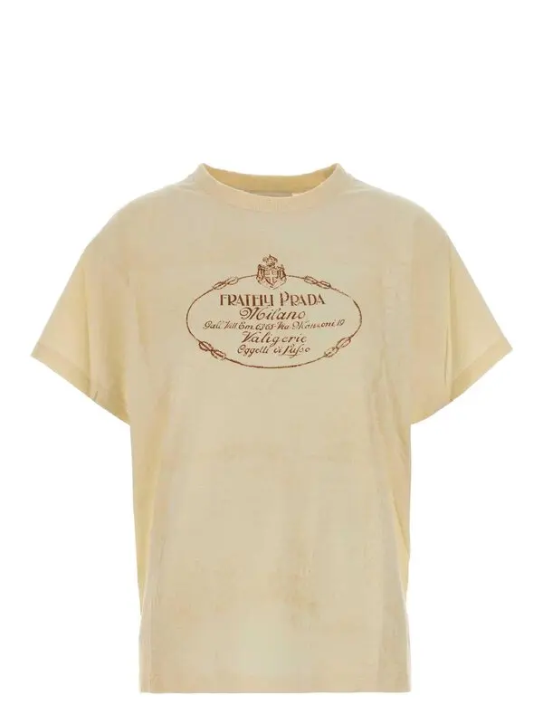 Prada Cotton T-shirt - Yellow