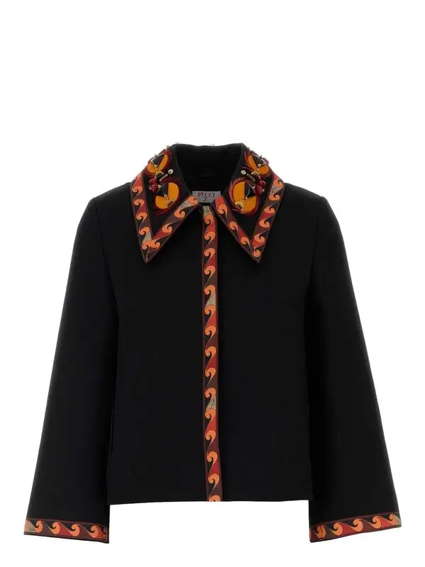 Emilio Pucci Emilio Gabardine Blazer - Black