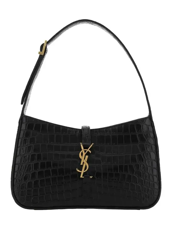 Saint Laurent Leather Le 5 A 7 Shoulder Bag - Black