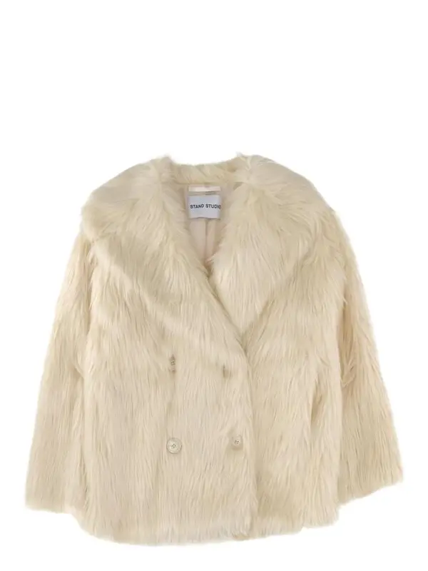 STAND STUDIO Katalina Fur Jacket - White