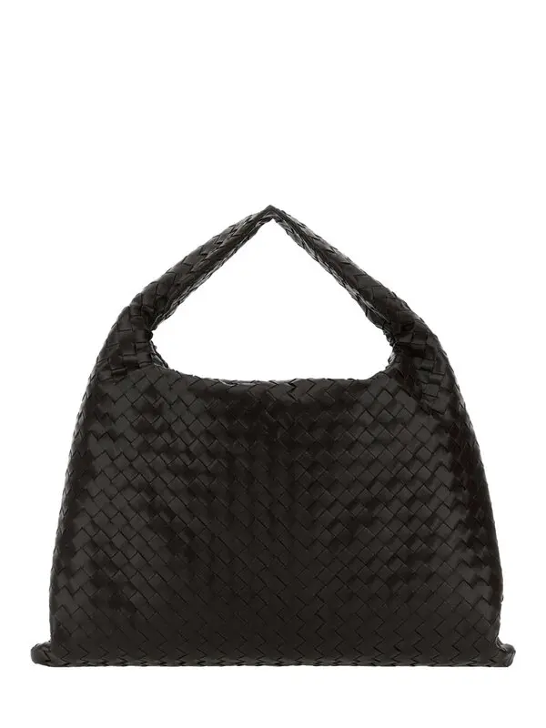 Bottega Veneta Dark Leather Hop Shoulder Bag - Brown