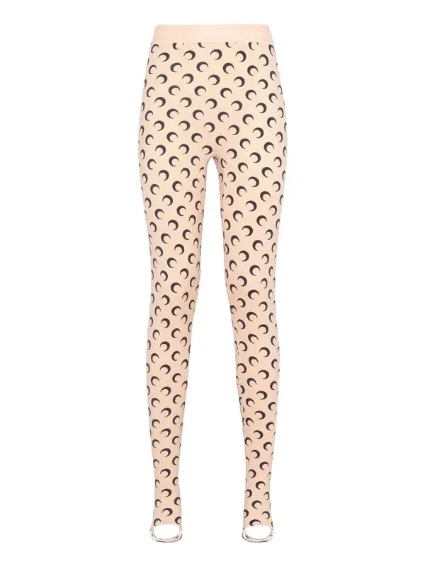 MARINE SERRE Moon Leggings - Cream