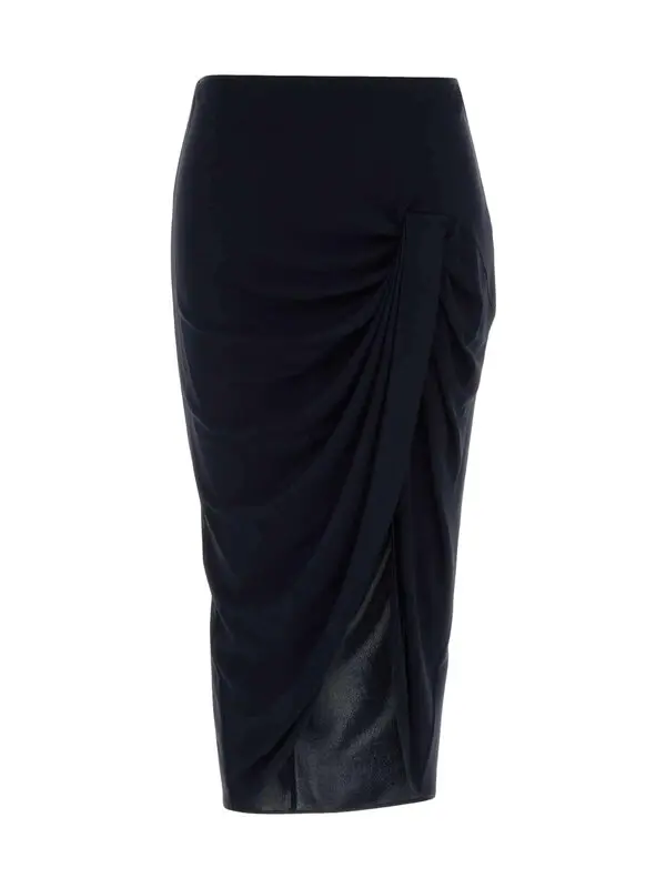 Stella McCartney Midnight Viscose Skirt - Blue