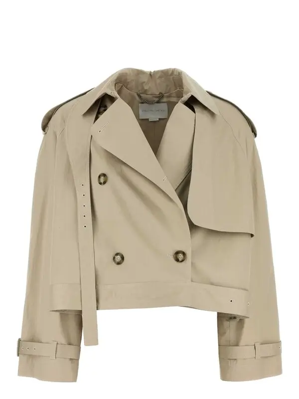Stella McCartney Cotton Trench Coat - Brown