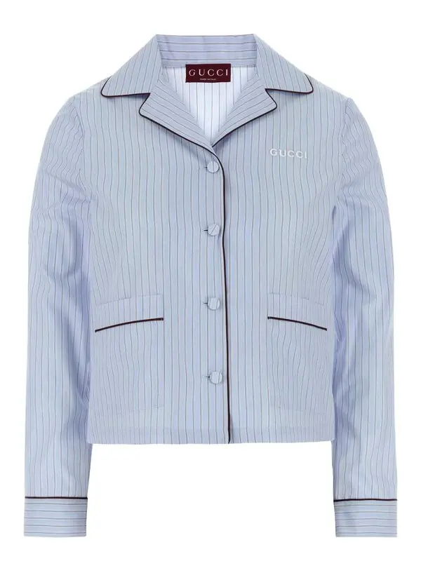 Gucci Embroidered Poplin Shirt - Multicolor