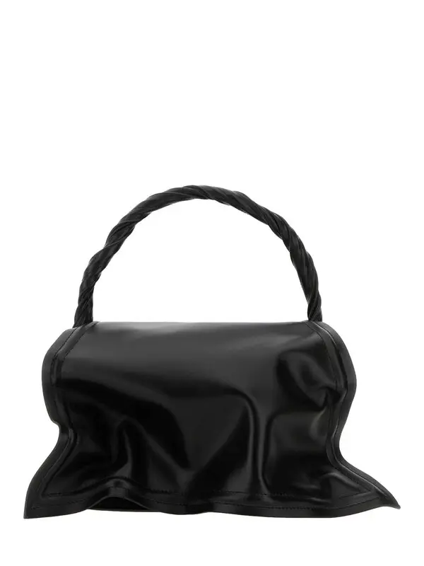 Y/project Leather Handbag - Black