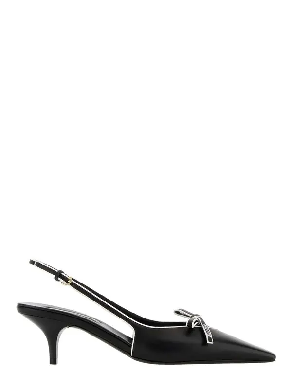 Miu Miu Leather Nappa Leather Pumps - Black